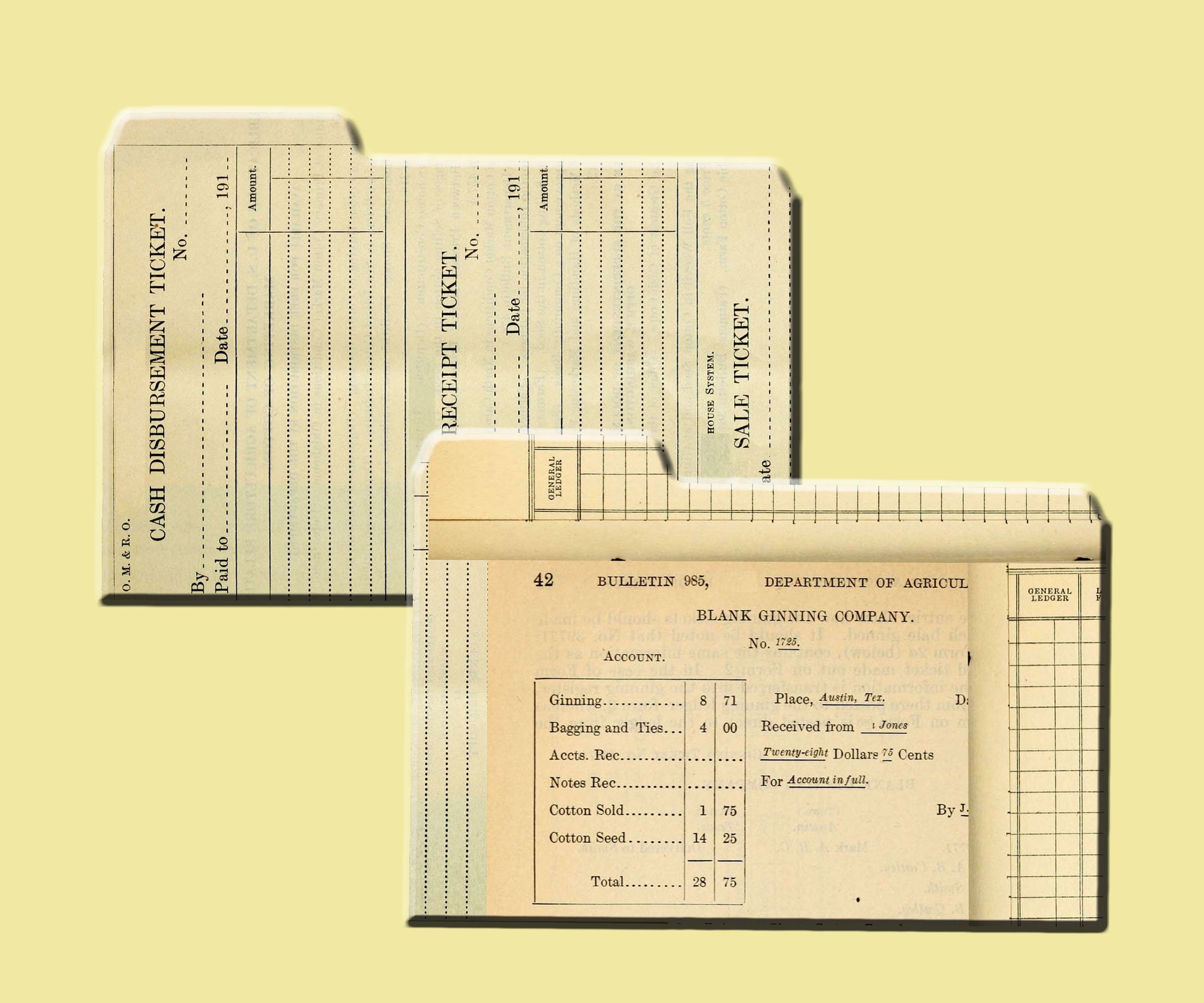 Mini FILE FOLDER Digital Printable Kit. Museum Archival Style Ephemera ...