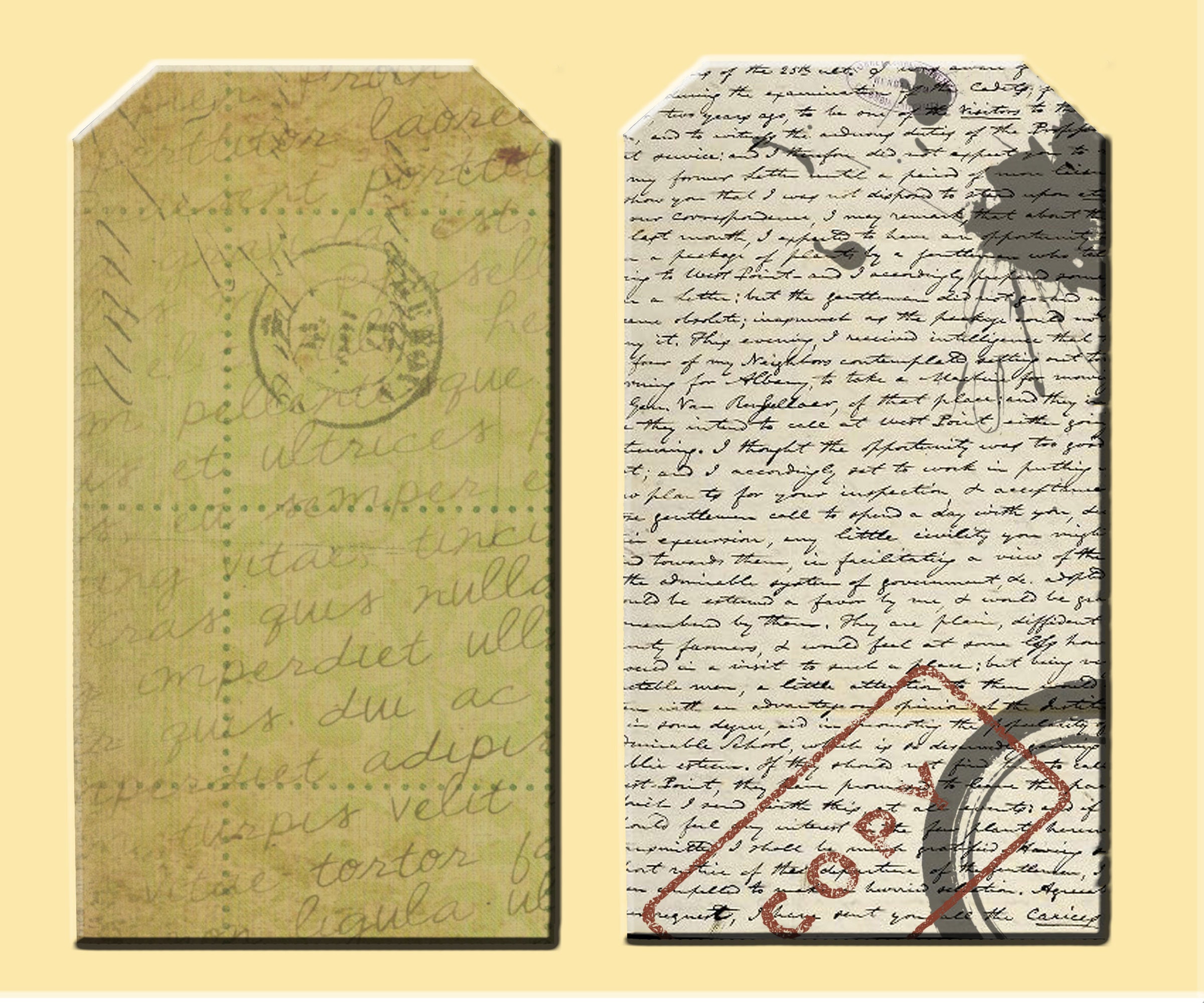 Tag Kit Digital Printable, Download, Complete With Vintage Ephemera ...