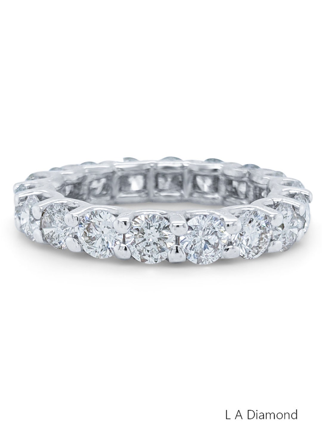 Infinity Ring White Gold Diamond for Her for Him Natural Diamond Lab ...