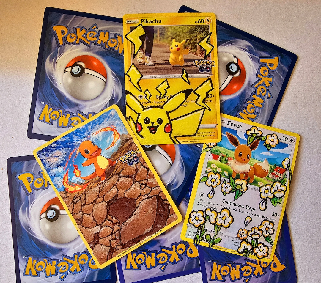 Custom Painted Poke Cards - Etsy