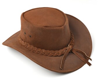 Leather Cowboy Hat Western Style Genuine Premium Leather Hats - Etsy