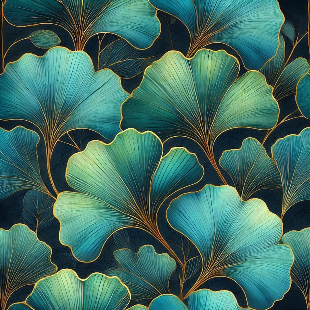 Ginkgo Leaves Velvet Panel for Pillow Fabric for Pillows and Home Decor ...