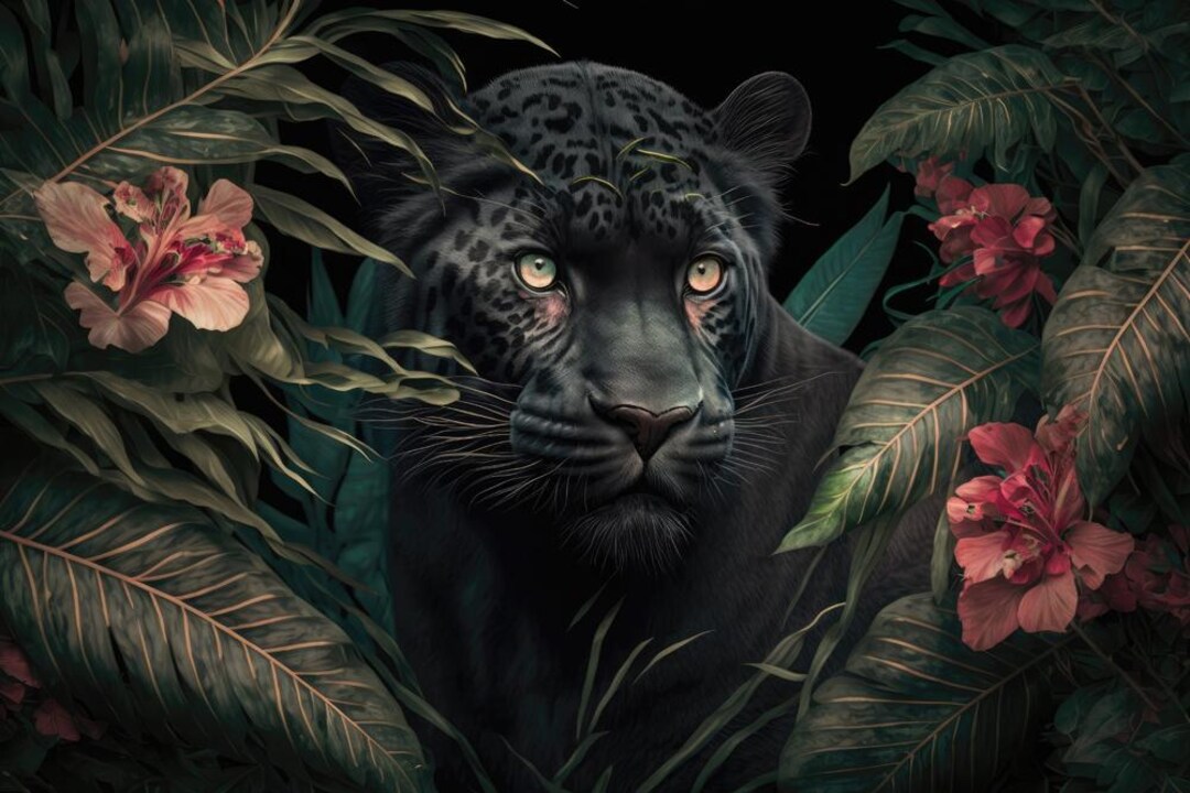 Pantera Velvet Panel for Pillows, Blankets, Home Decoration, Fabric ...