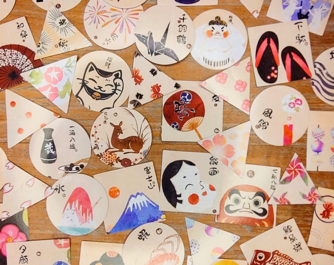 Stickers Japanese Traditions 20 Stickers Randomly Japan Culture Tokyo ...