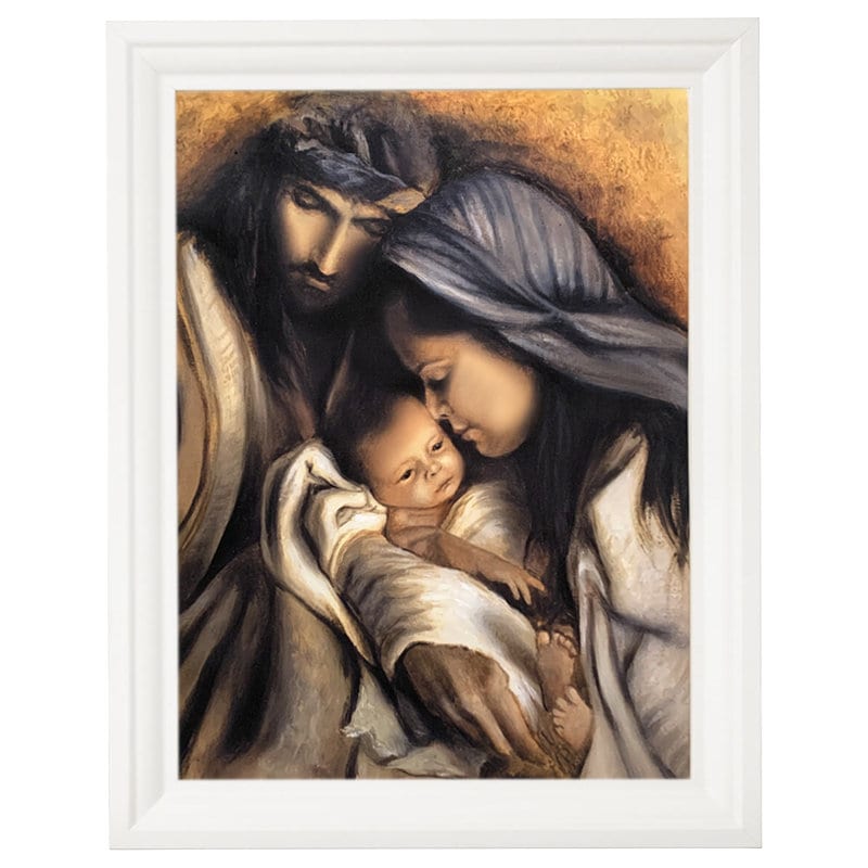 Beautiful Painting of the Holy Family on Canvas, Unique, Possible ...