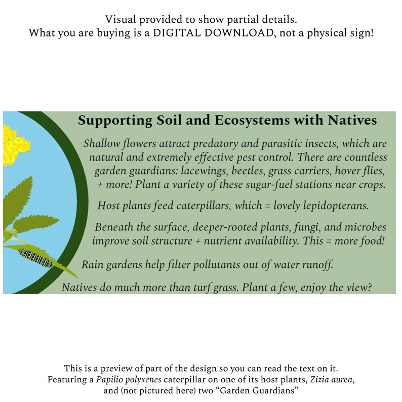 Digital Download Native Ecology of the Midwest Sign Design - Etsy