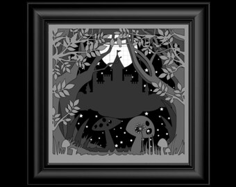 Castle Shadow Box Svg - Etsy