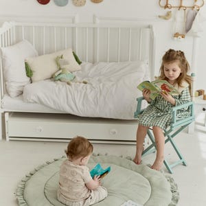 Play Mat, Baby Play Mat, Baby Rug, Round Baby Mat, Nursery Floor Mat ...