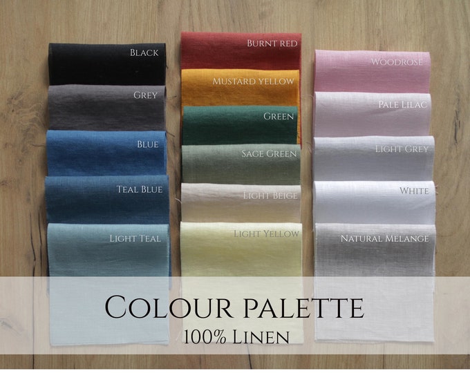 Pure Linen Fabrics Swatches Set of Samples - Etsy Canada
