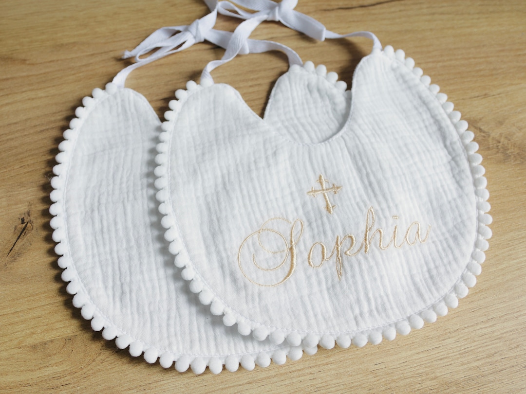 Personalized Baptism Bib, Christening Baby Outfit, Custom Baby Bib ...