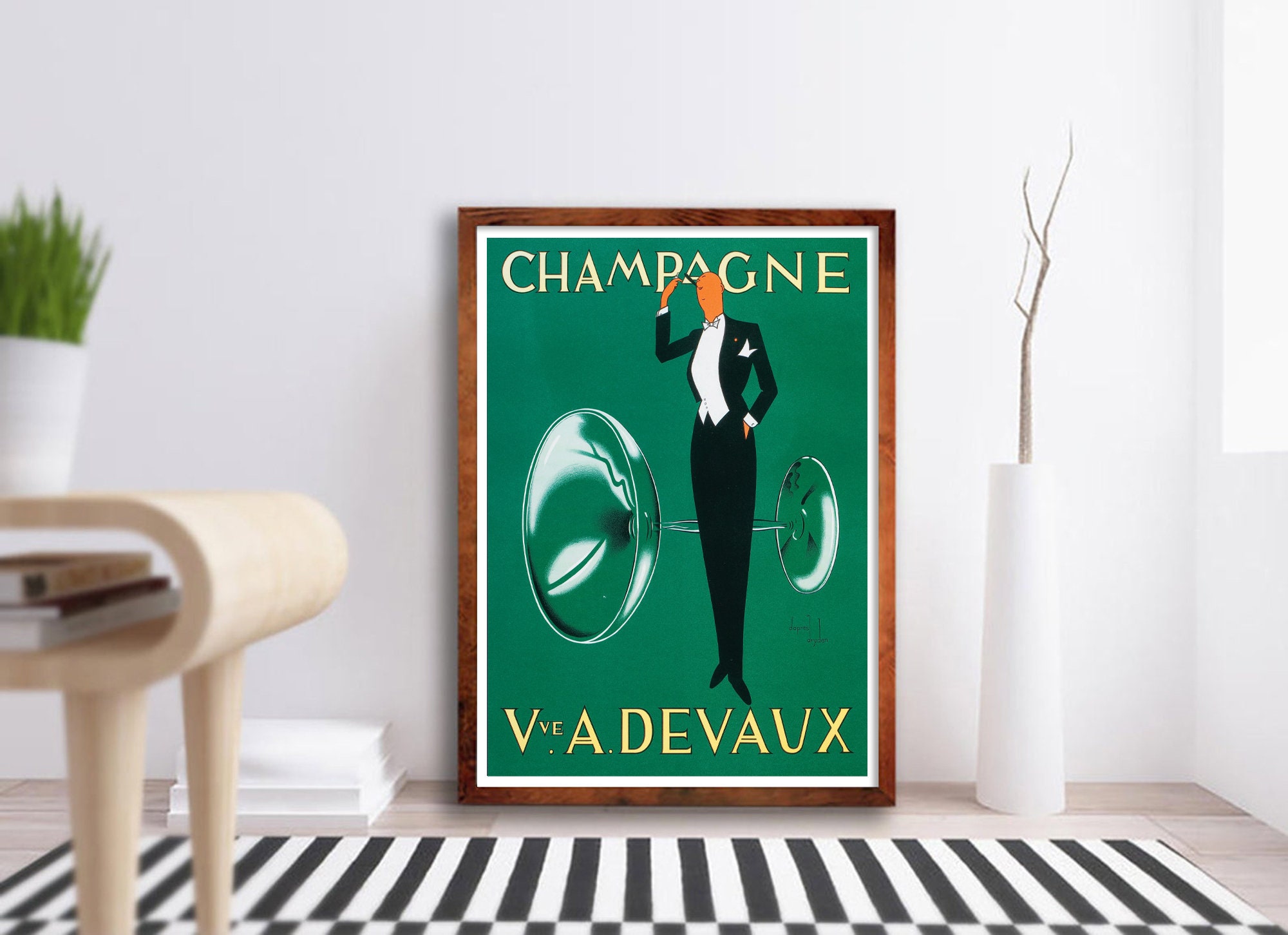 Champagne Vintage Poster Alcohol Prints Alcohol - Etsy UK