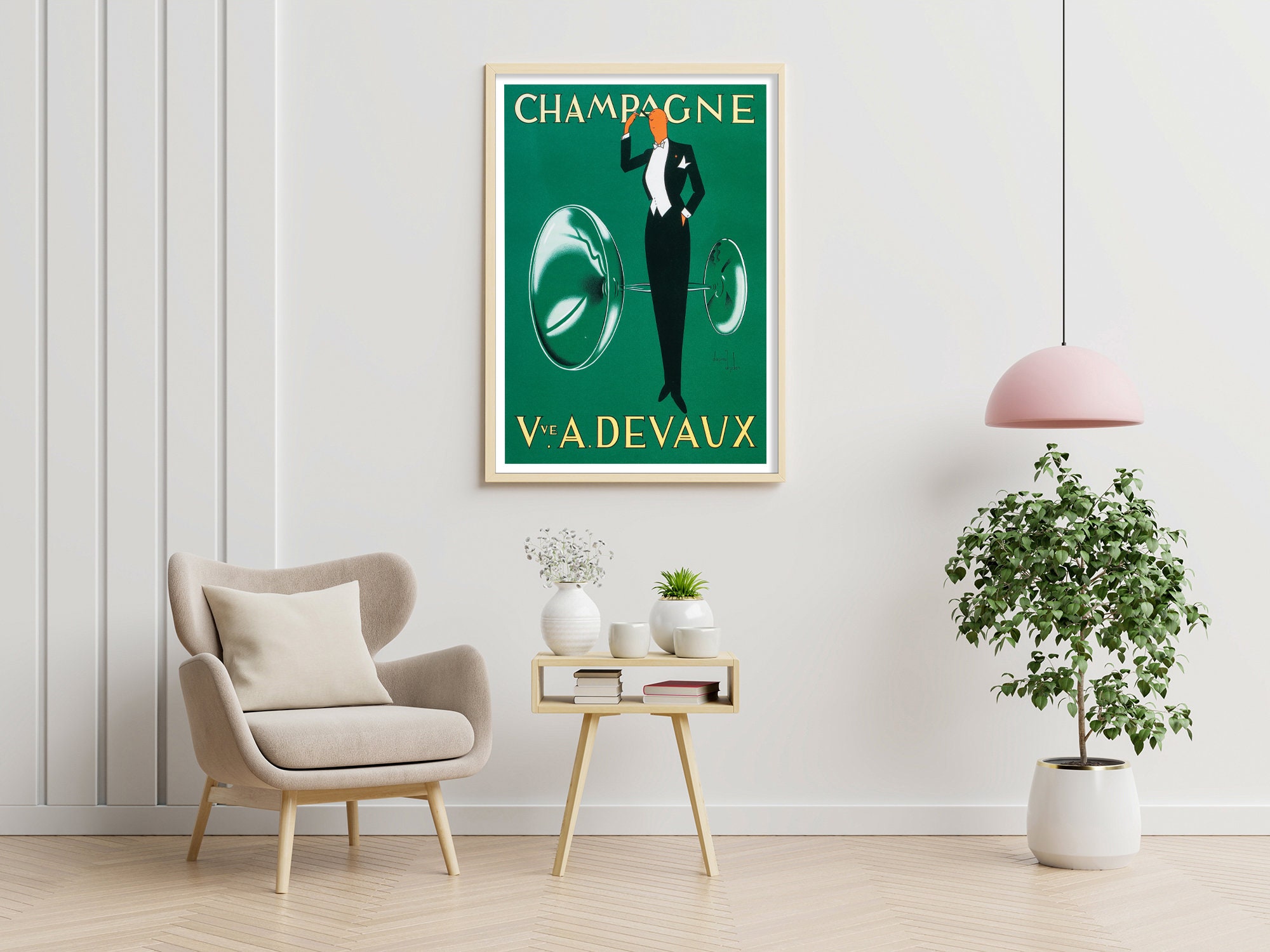 Champagne Vintage Poster - Alcohol Prints - Alcohol Advertising - Retro ...