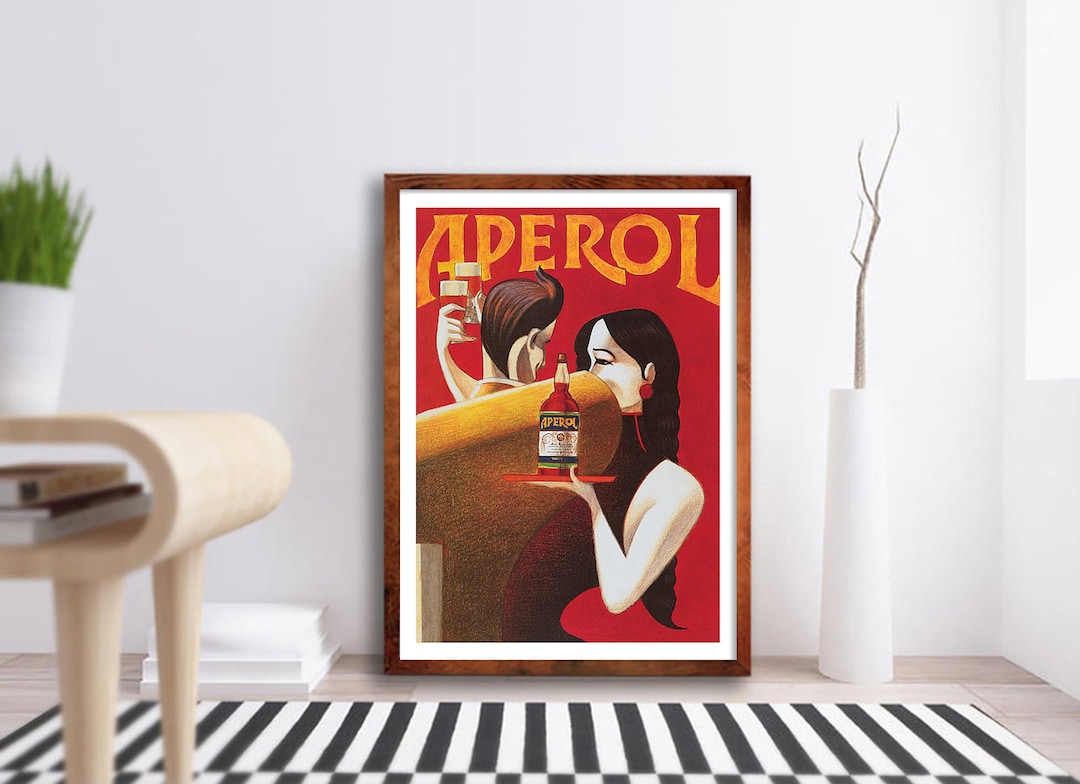 Aperol Vintage Poster - Alperol Prints - Aperol Advertising - Retro ...