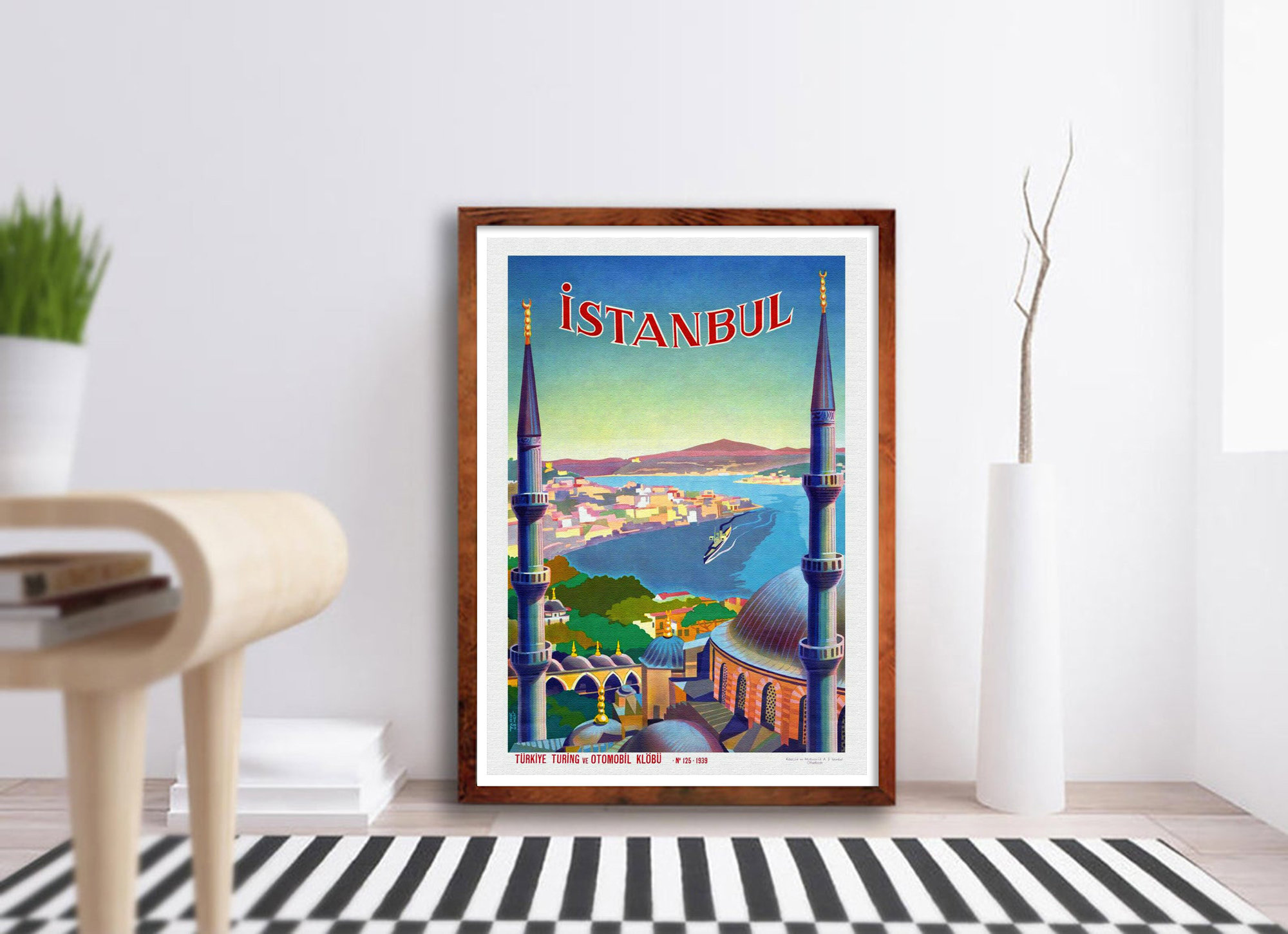 Istanbul Vintage Poster Istanbul Travel Poster Istanbul | Etsy
