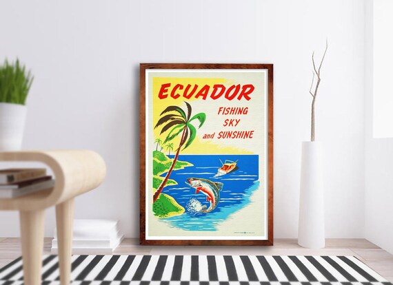 Ecuador Vintage Poster Ecuador Travel Poster Ecuador Print - Etsy UK