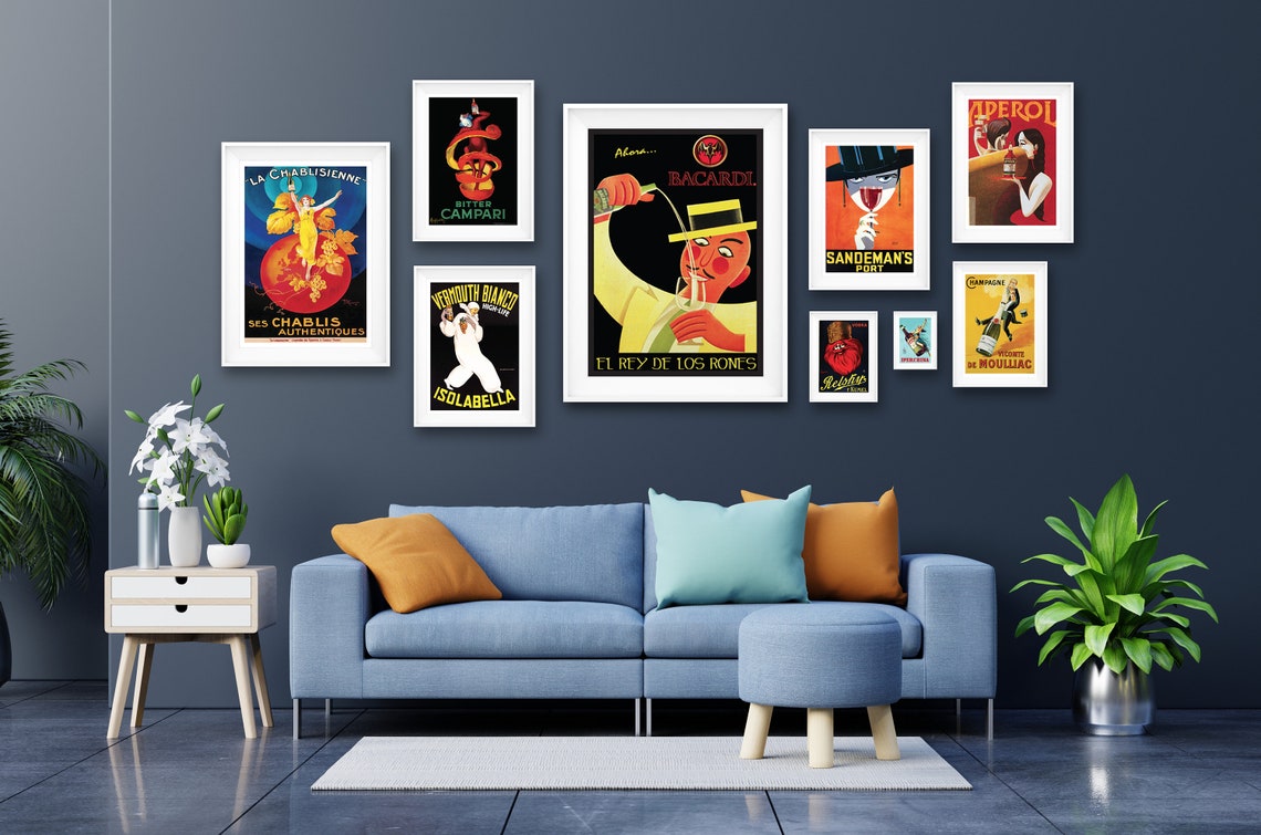 Bacardi Vintage Poster Alcohol Prints Alcohol Advertising - Etsy UK