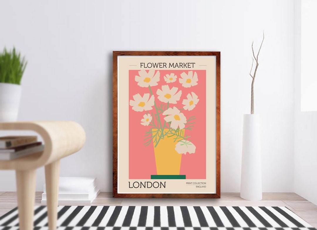 Flower Market London Poster Print London Poster Floral Poster Print ...