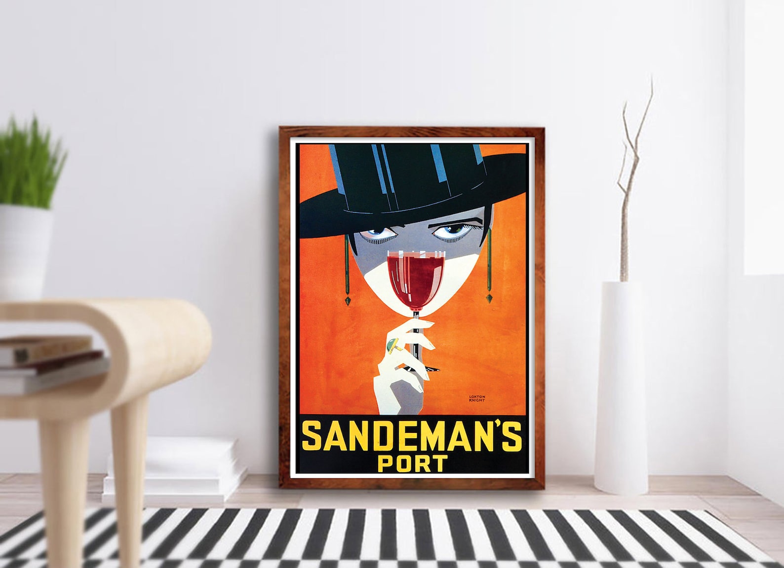 Sandeman's Port Vintage Poster Alcohol Prints Alcohol | Etsy