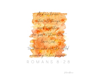 Romans 5 8 Scripture Bible Verse Wall Art 8x10 5x7 Printable - Etsy