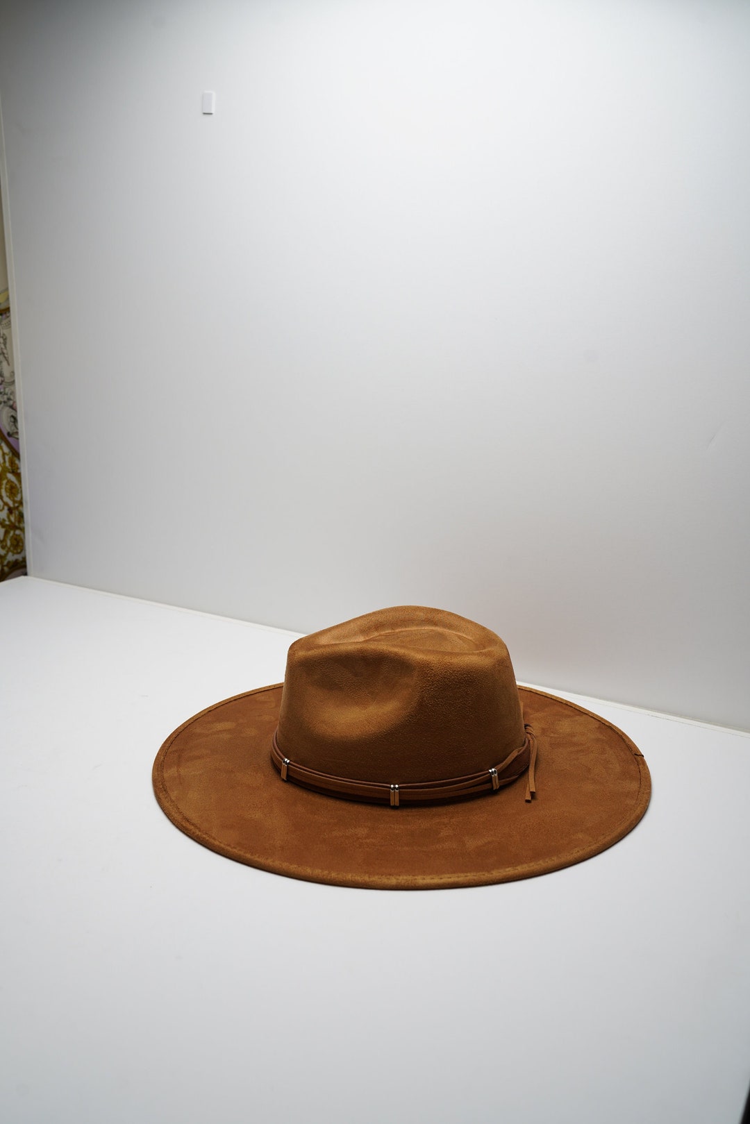 Men's Tawny Velvet Western Fedora With Details - Etsy