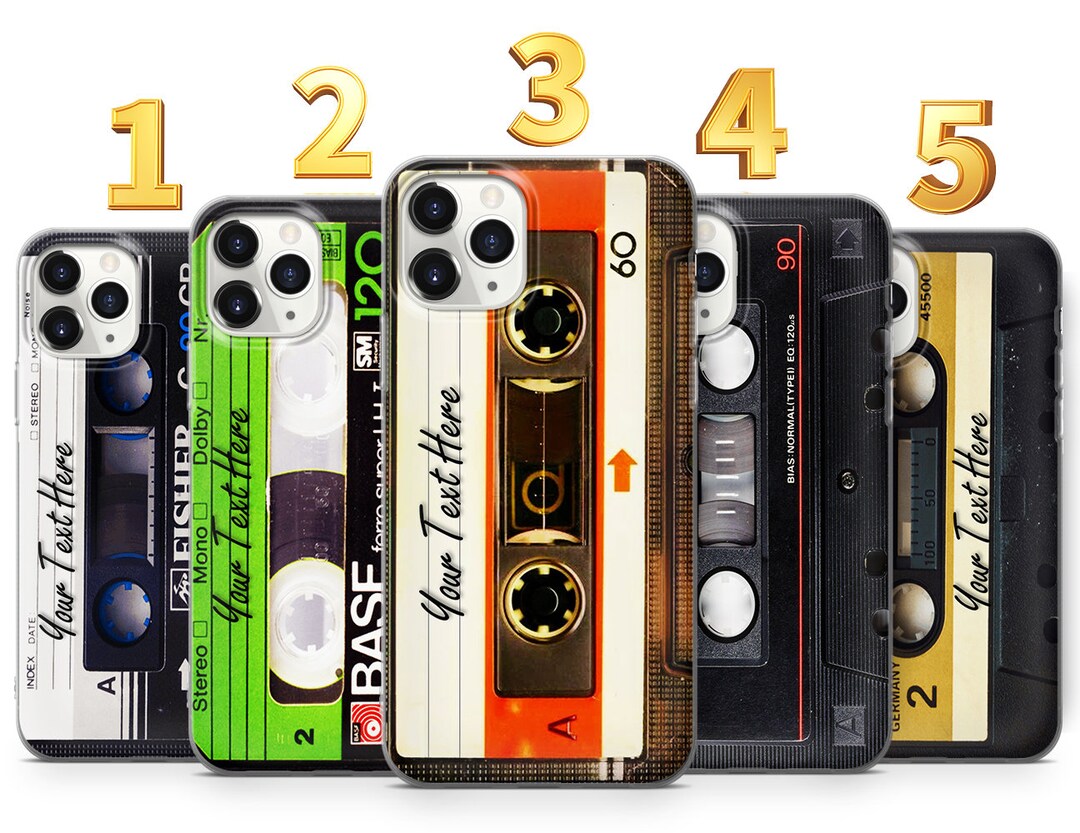 Vintage Audio Phone Case, Retro Cassette iPhone Case for iPhone 13, 12 ...