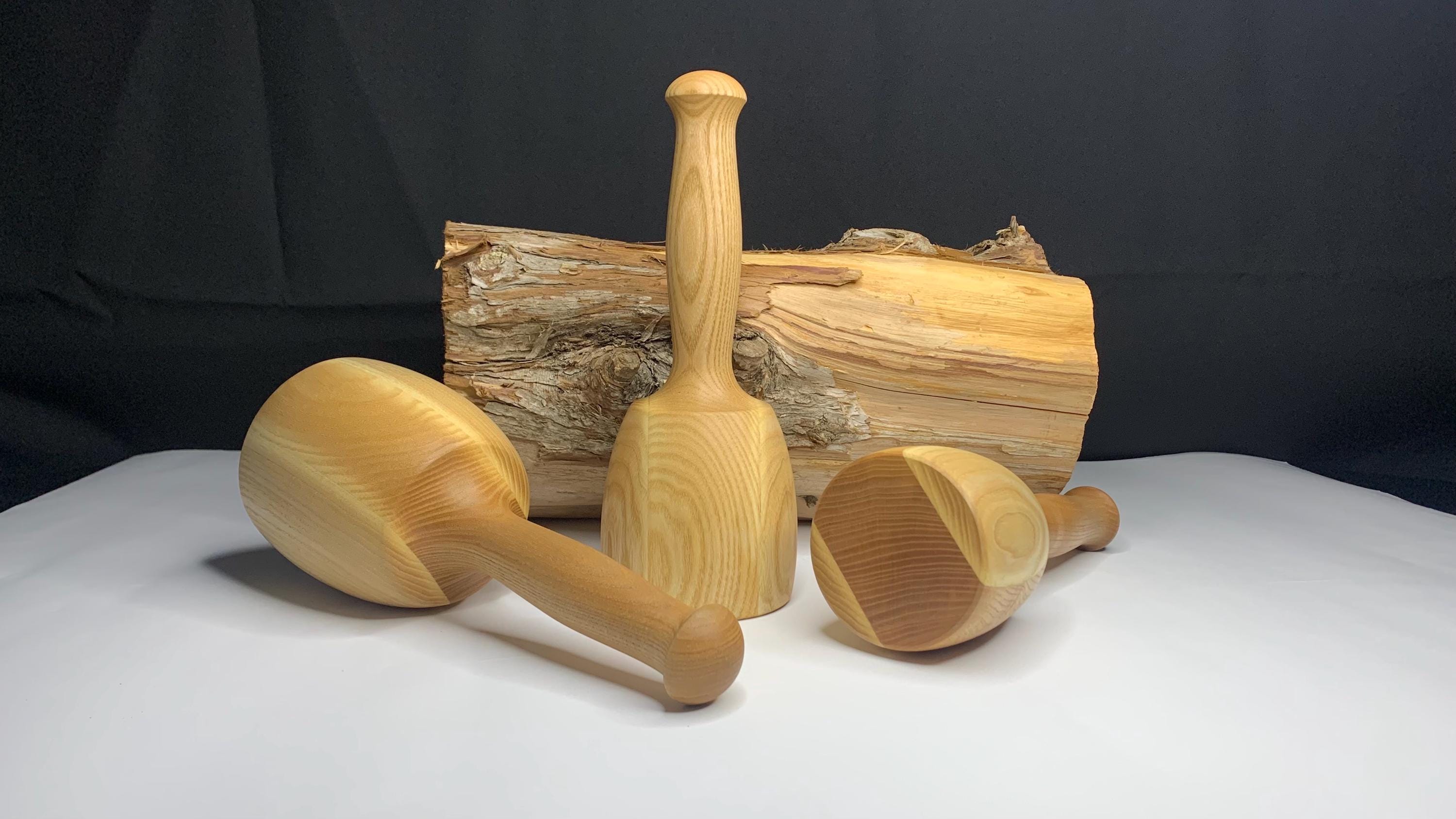 Woodcarving Mallet , Hand Turned Mallet , Hand Made , Carpenter's Tool ...