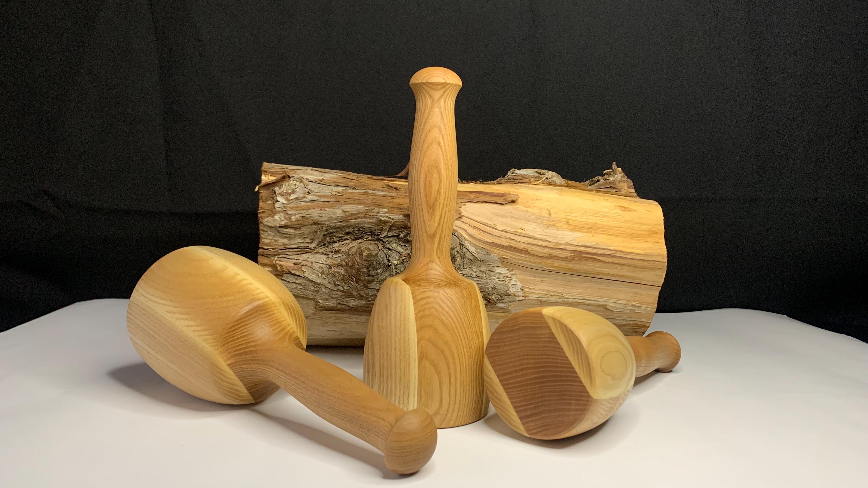 Woodcarving Mallet , Hand Turned Mallet , Hand Made , Carpenter's Tool ...