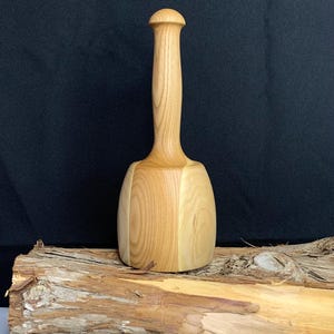 Woodcarving Mallet , Hand Turned Mallet , Hand Made , Carpenter's Tool ...