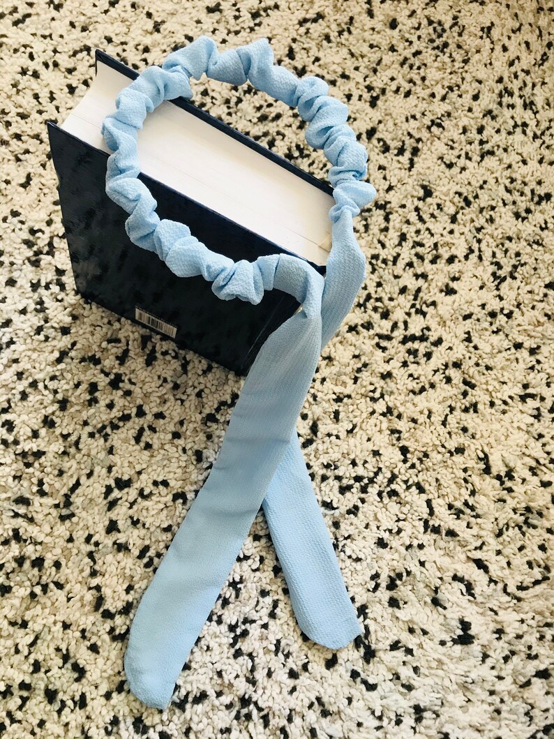 Cotton Light Blue Hair Band With Ribbons for Tying Hair - Etsy