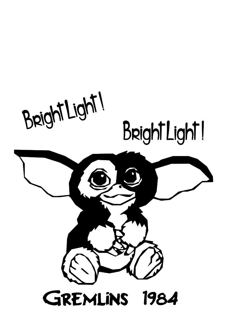 Gremlins Gizmo bright Light SVG PNG Digital File - Etsy India