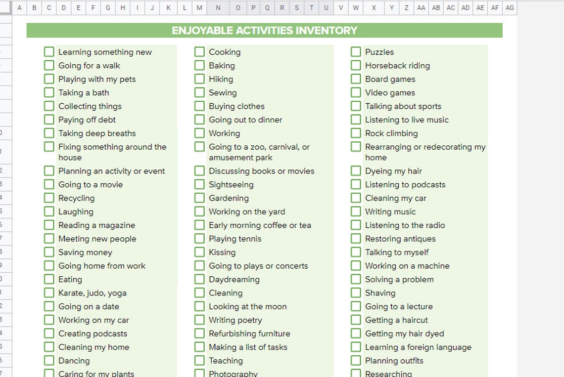 DBT Diary Card Journal - Easy-use Google Sheet | BPD Mood Tracker, Urge ...