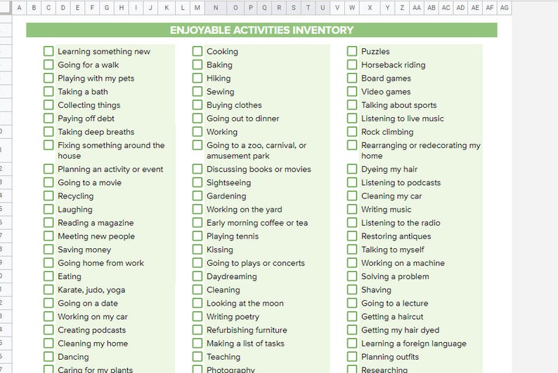 DBT Diary Card Journal - Easy-use Google Sheet | BPD Mood Tracker, Urge ...