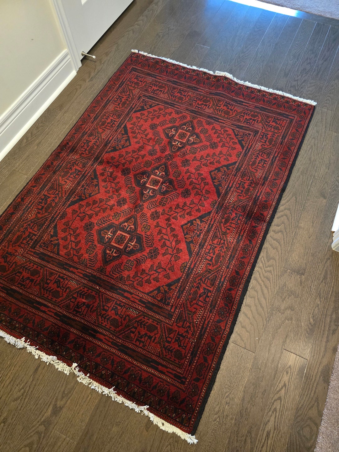 5' 2 X 3' 6 Brand New Afghan Khal Mohammadi Rug, Khal Muhamadi Turkoman ...