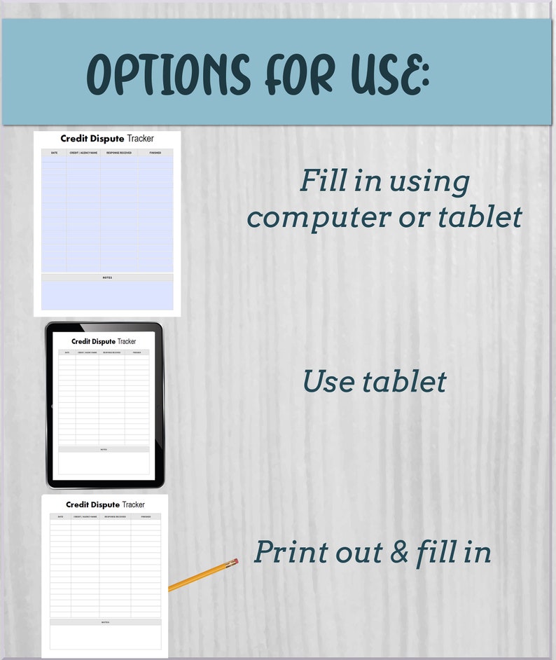 Credit Dispute Tracker | Credit Inquiry | Log Sheet | Credit Debt ...