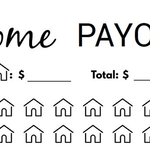 Mortgage Payoff Tracker Sheet: Home Loan Coloring Page (printable) - Etsy