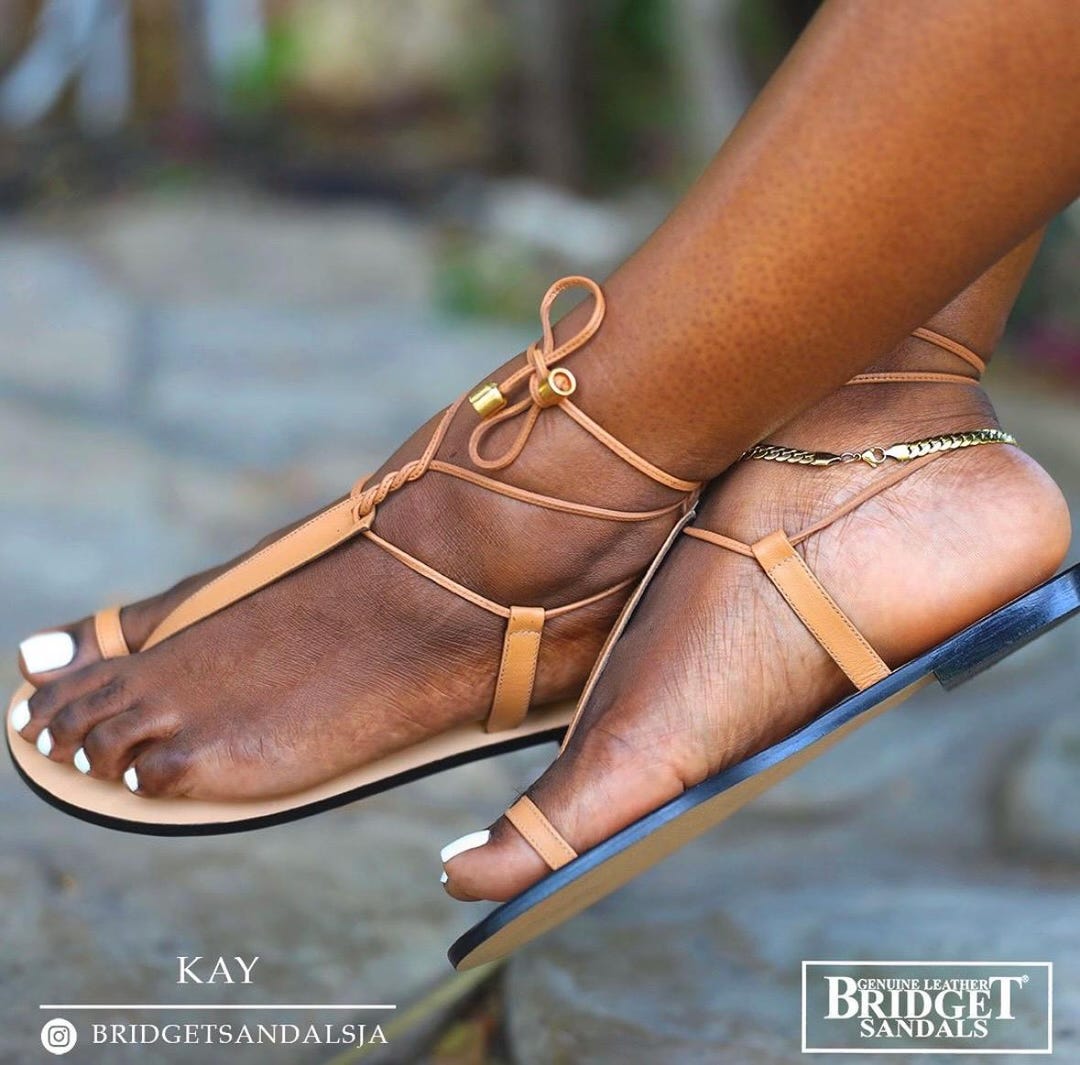 Bridget Kay Sandals Jamaican Made Sandals, Leather Read Description - Etsy