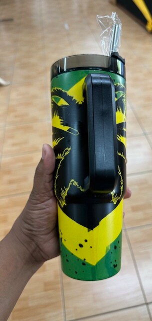 Jamaican Flag One Love Tumbler , Jamaica, Travel Mug, Rasta, Reggae ...