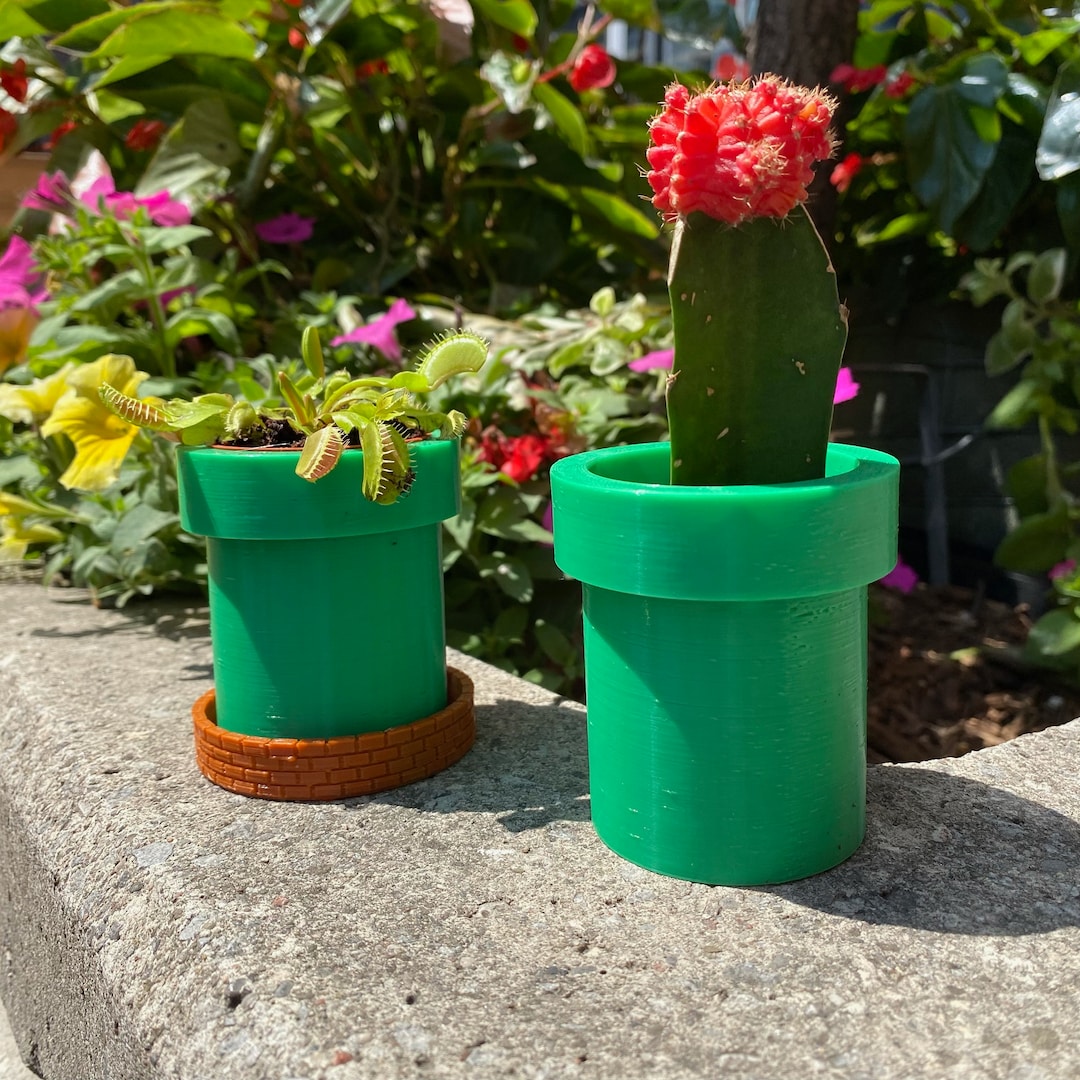 Super Mario Inspired Pipe Planters. Perfect for Succulent and Venus Fly ...