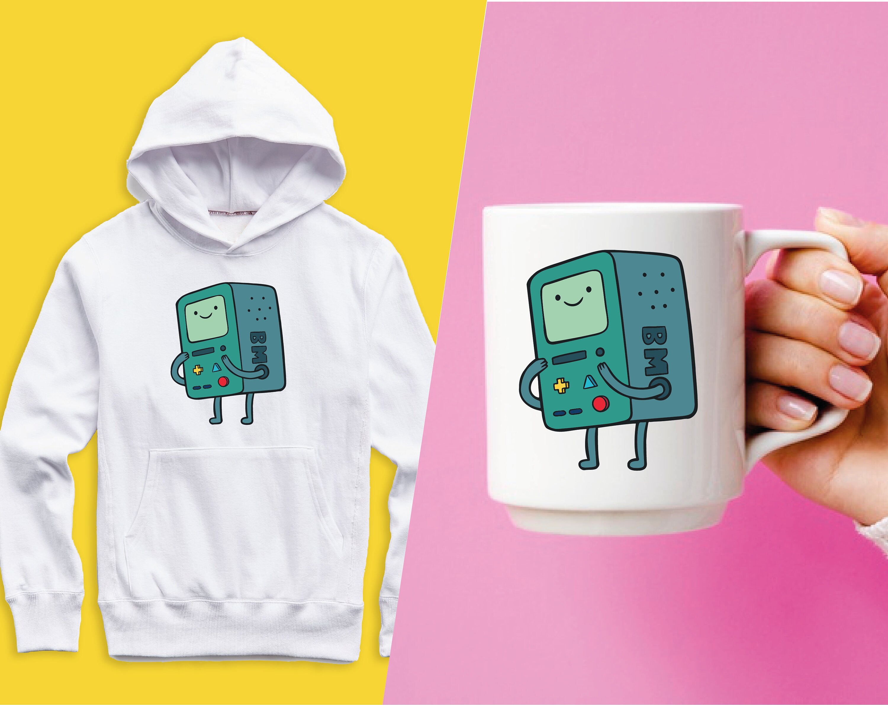 BMO Beemo SVG Adventure time cricut layered by color vector | Etsy