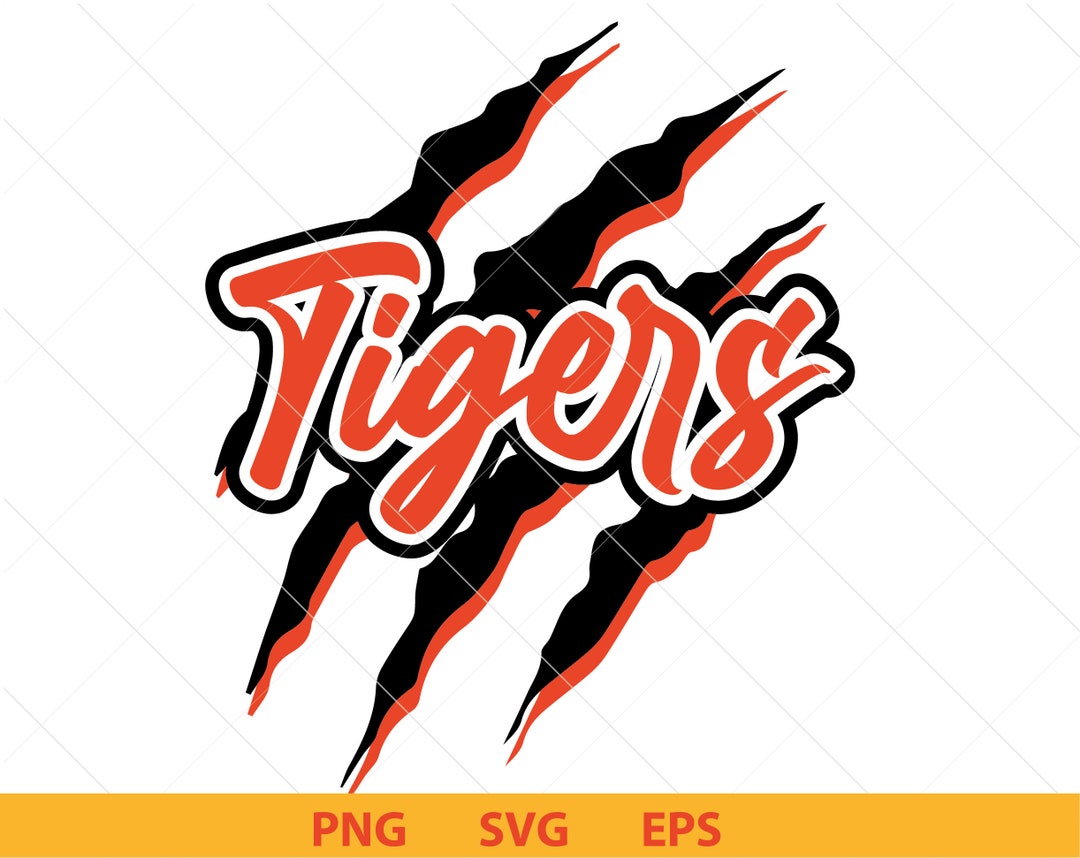 Go Tigers SVG PNG EPS Slash Mark Scratch Paw Sports Team Mascot Cricut ...