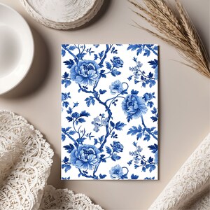 Seamless Chinoiserie Pattern Blue Flowers Floral Chinese Design ...