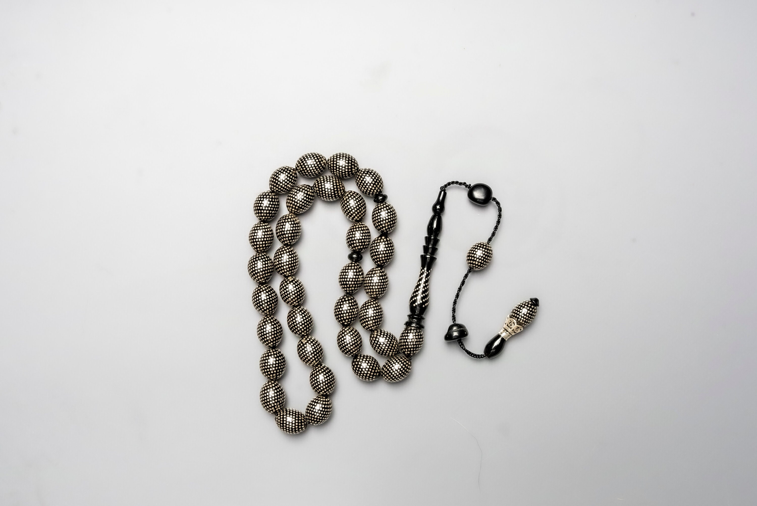 Oltu Stone Intensive Spot Silver Processing Model Rosary - Etsy