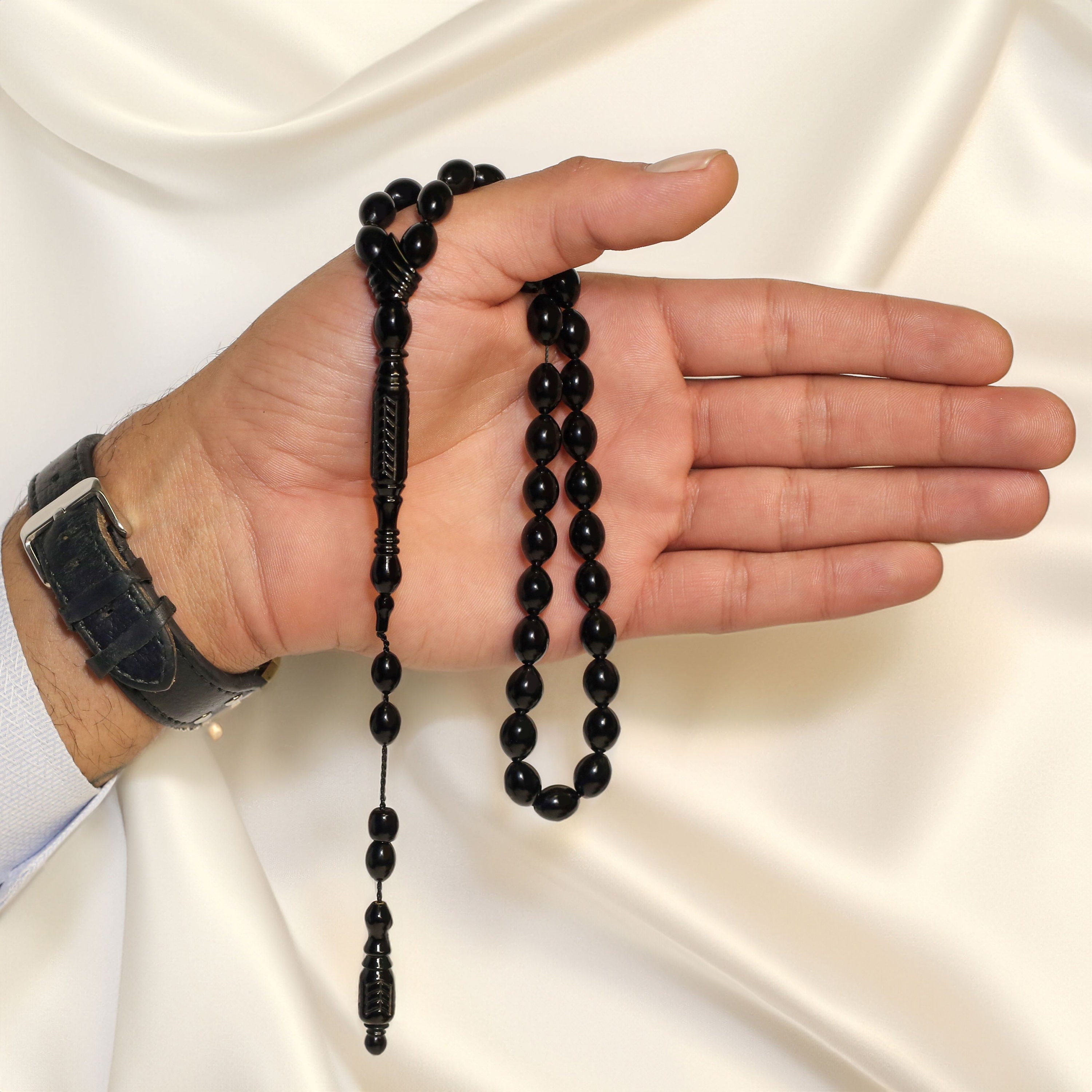 Oltu Stone Custom Carved Imame Craftsmanship Model Rosary - Etsy