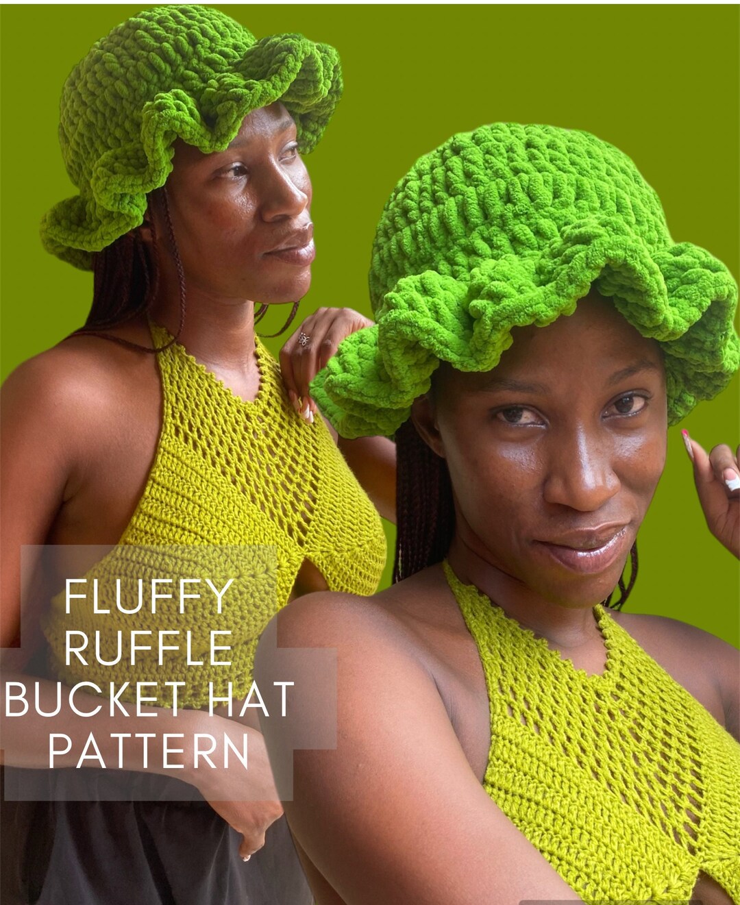 Chunky Ruffle Hat Pattern - Etsy