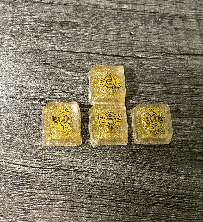 Bee Keycaps (arrow Key Set) - Etsy