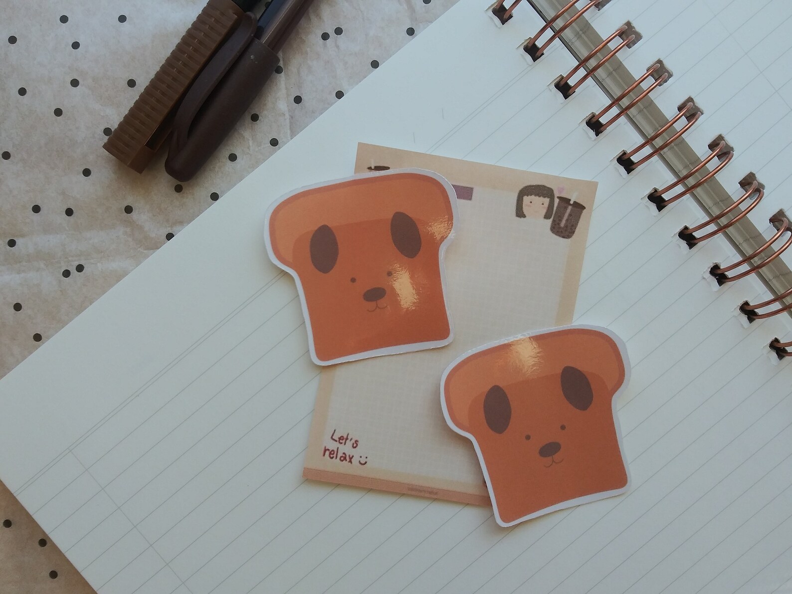 Bread Buddies Sticker Set Cute Bread Laminated Die Cut | Etsy