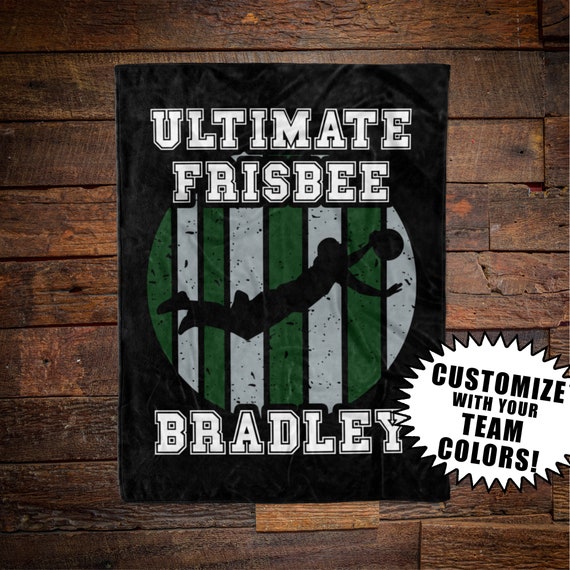 Ultimate Frisbee Retro Blanket or Wall Flag Customized Team | Etsy