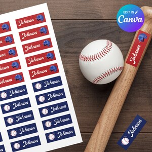 Printable Sports Theme Kids Name Label for School Supplies Daycare ...