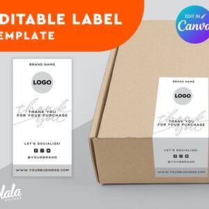 Printable Packaging Labels Template Box Sealing Labels With Customized Logo Custom Label ...