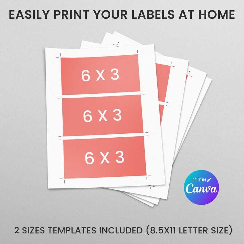 Printable Labels Template Custom Product Label Skin Care - Etsy